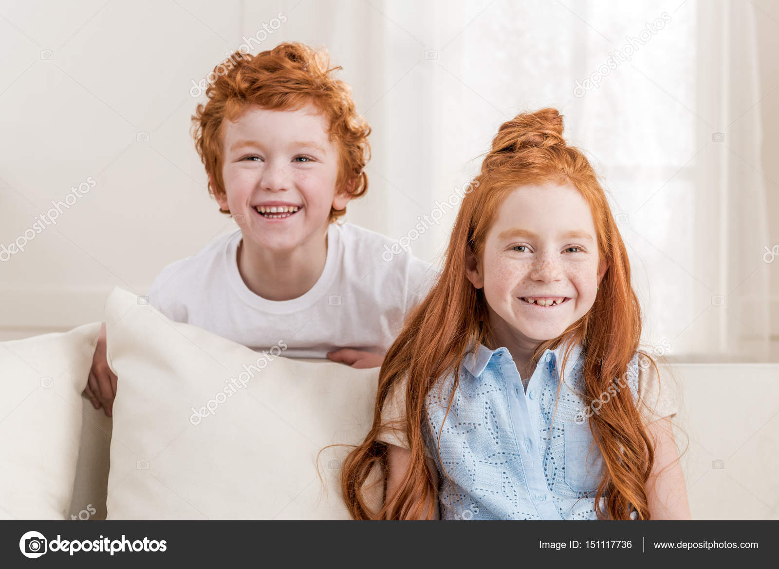 Redhead siblings together — Stock Photo © ArturVerkhovetskiy #151117736