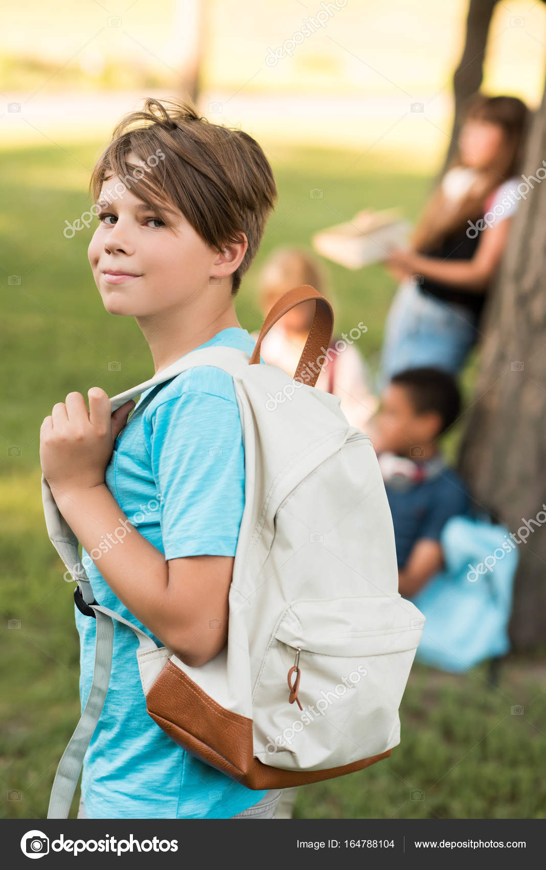 Teenage boy with backpack — Stock Photo © ArturVerkhovetskiy #164788104