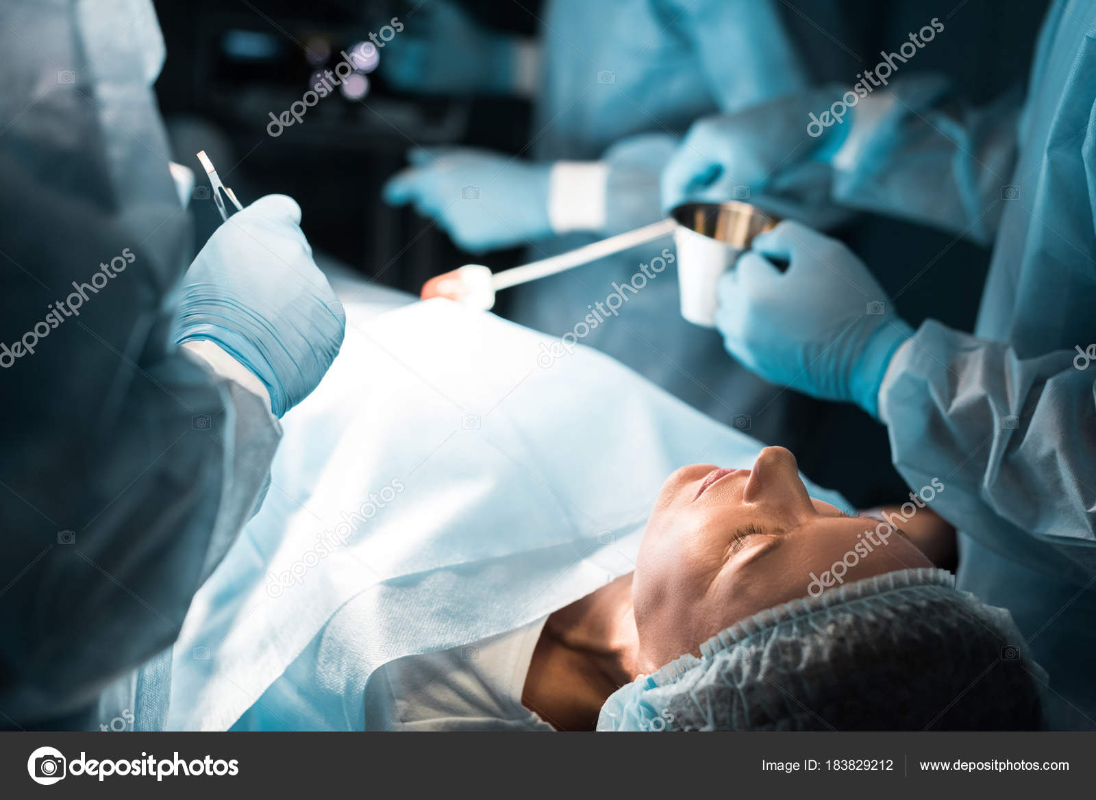 Cropped Image Female Patient Surgery — Stock Photo © ArturVerkhovetskiy ...