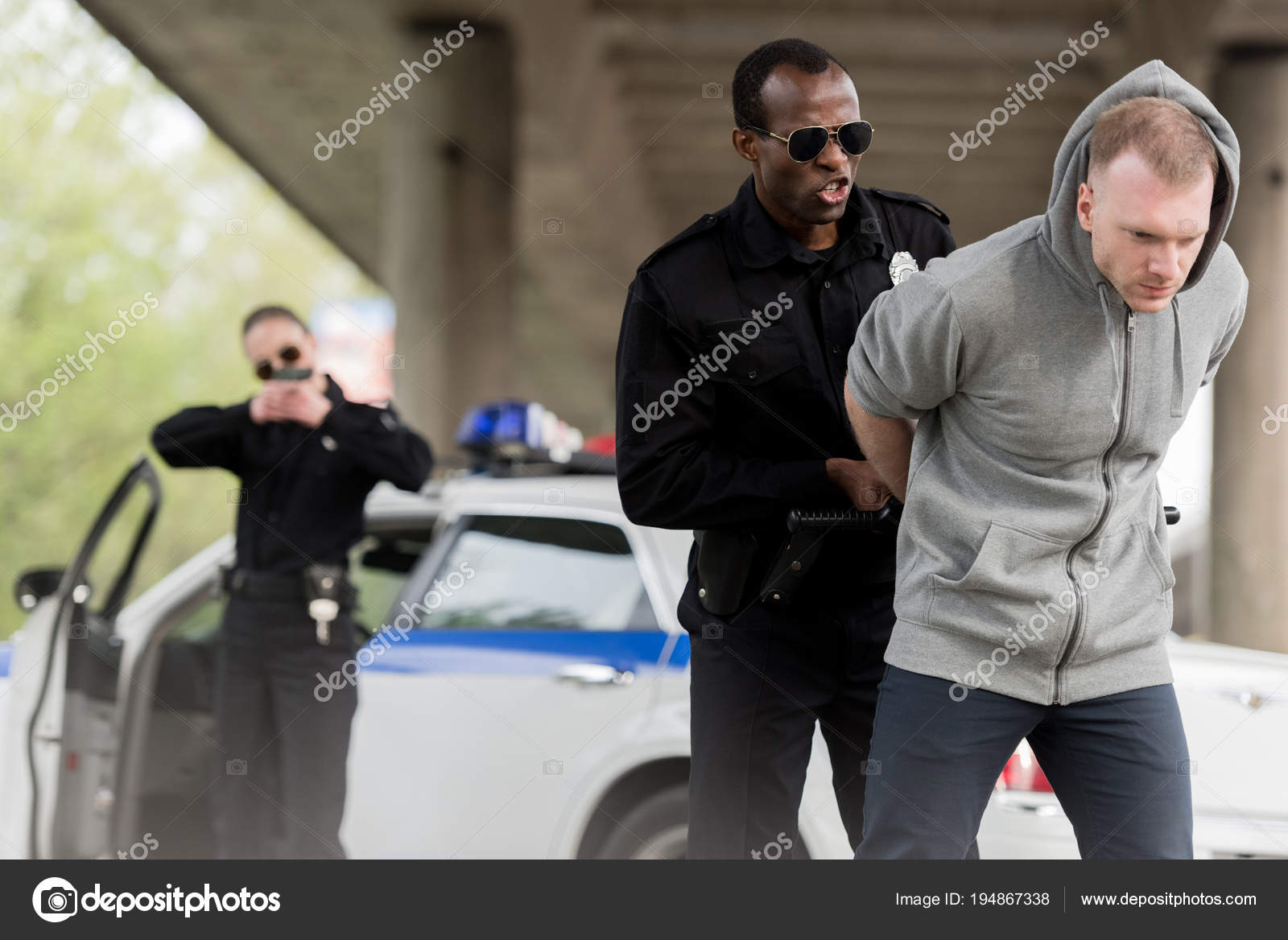 American Police Arresting People