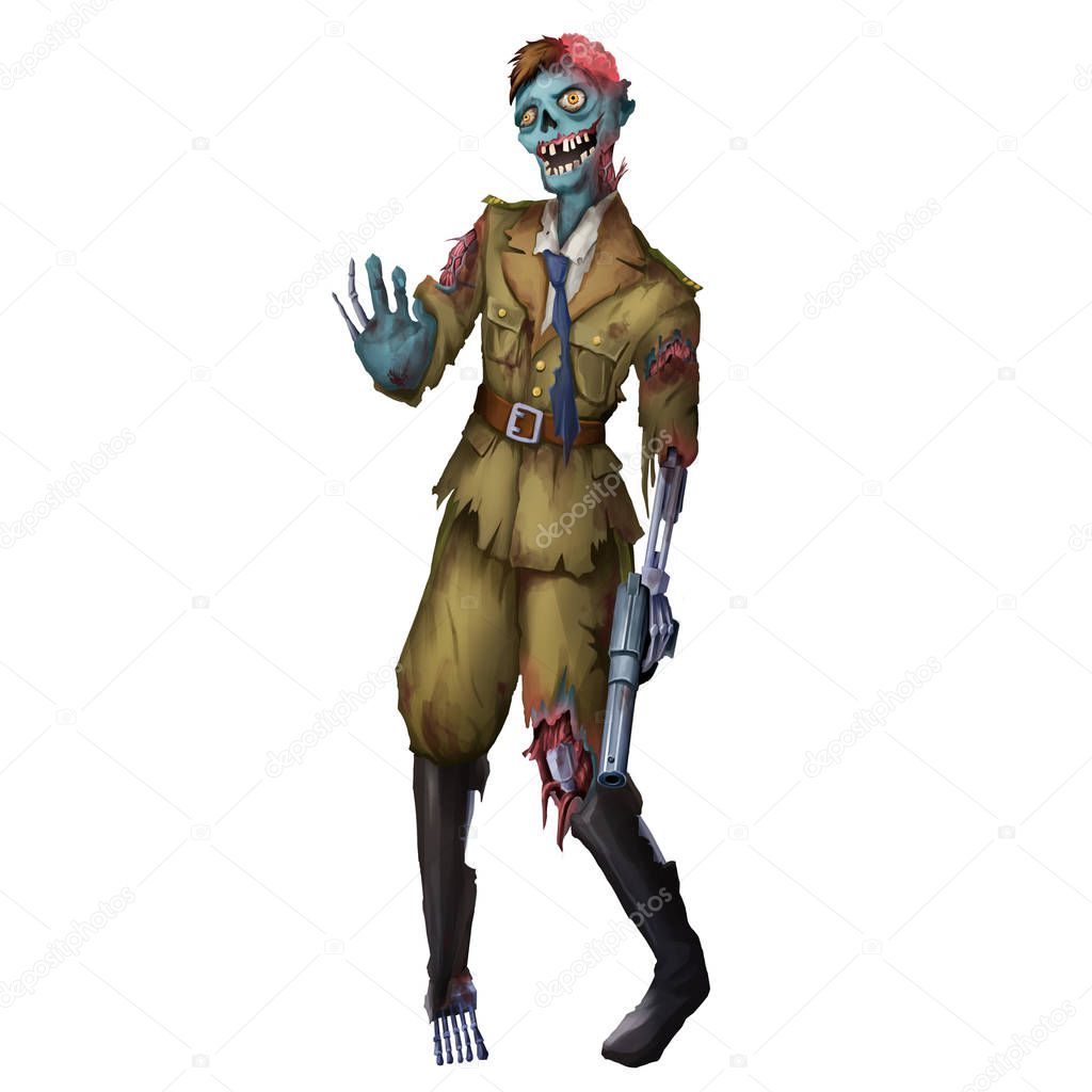 Cool Characters Series: Es un Zombie, También es un Robot AI aislado ...