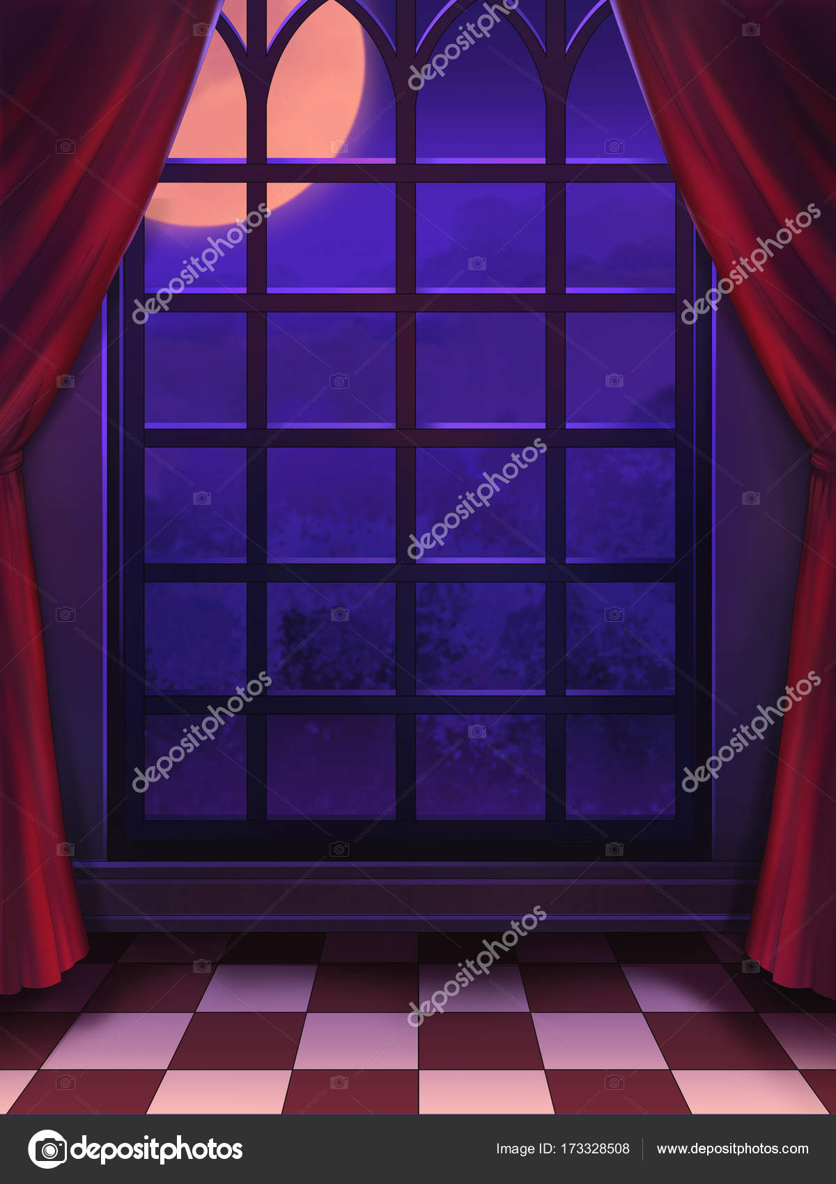 Moon Night Balcony — Stock Photo © NextMars #173328508