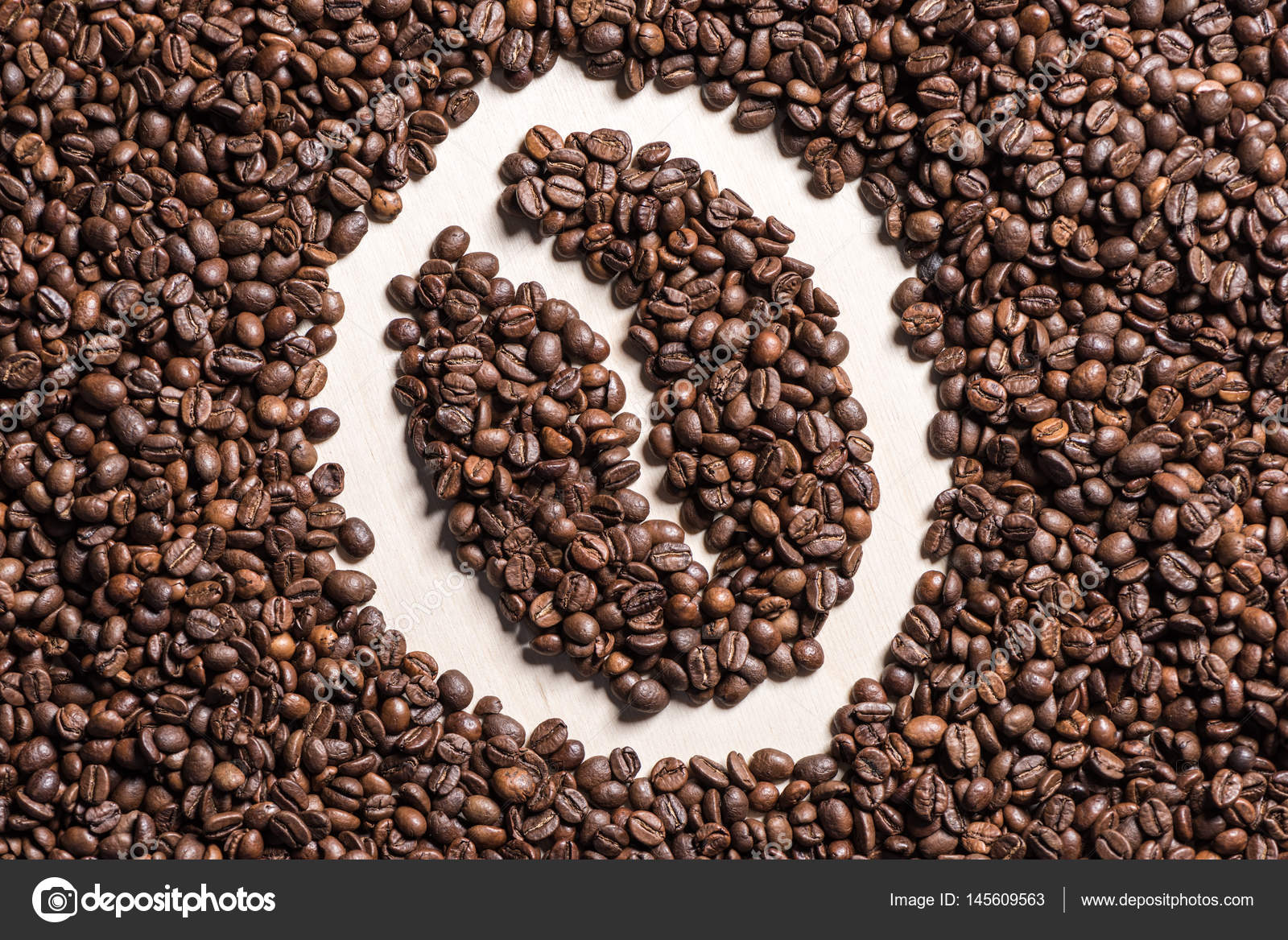 Coffee bean symbol — Stock Photo © DmitryPoch #145609563