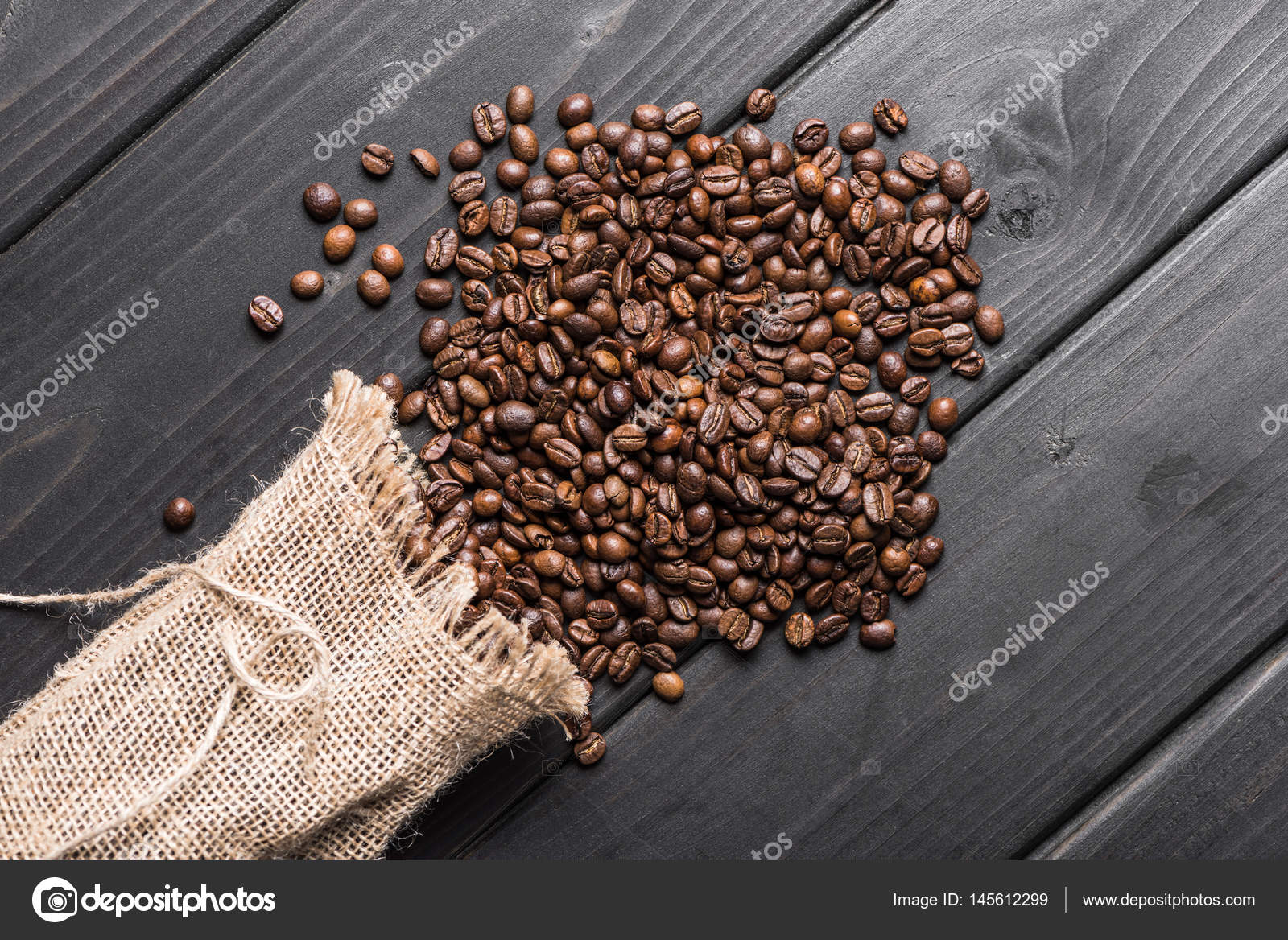 Coffee beans in sack — Stock Photo © DmitryPoch #145612299