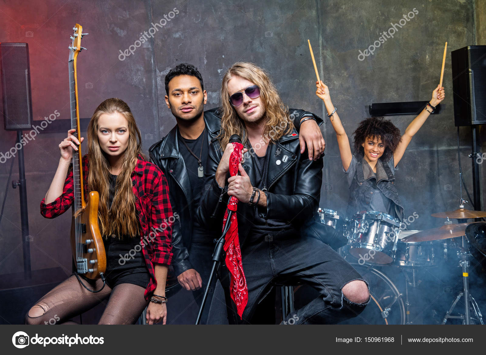 Rock band after rehearse — Stock Photo © DmitryPoch #150961968