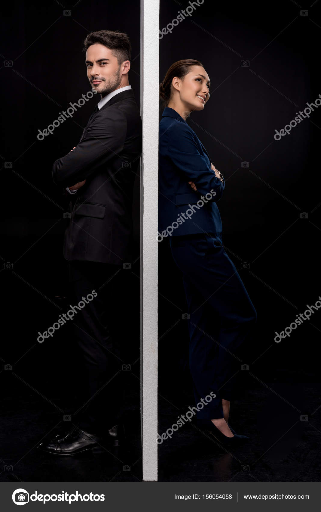 Couple separated by wall — Stock Photo © DmitryPoch #156054058