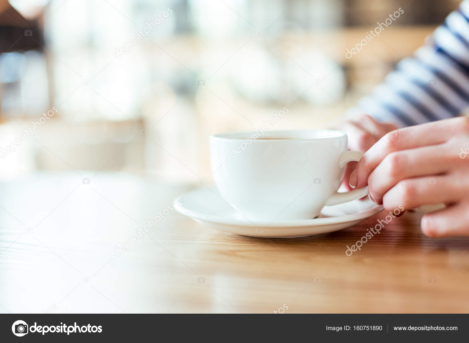 Hands holding cup of coffee — Stock Photo © DmitryPoch #160751890