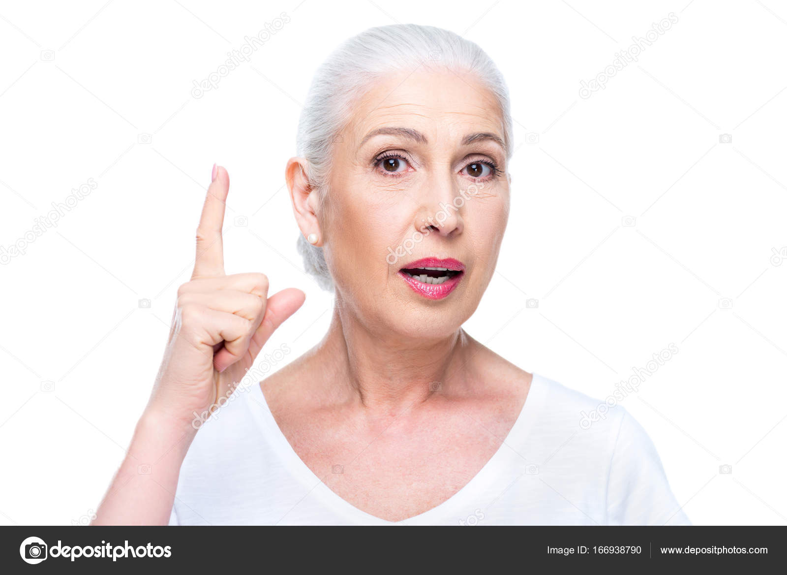 Senior woman having idea — Stock Photo © DmitryPoch #166938790 Senior woman having idea — Stock Photo © DmitryPoch #166938790