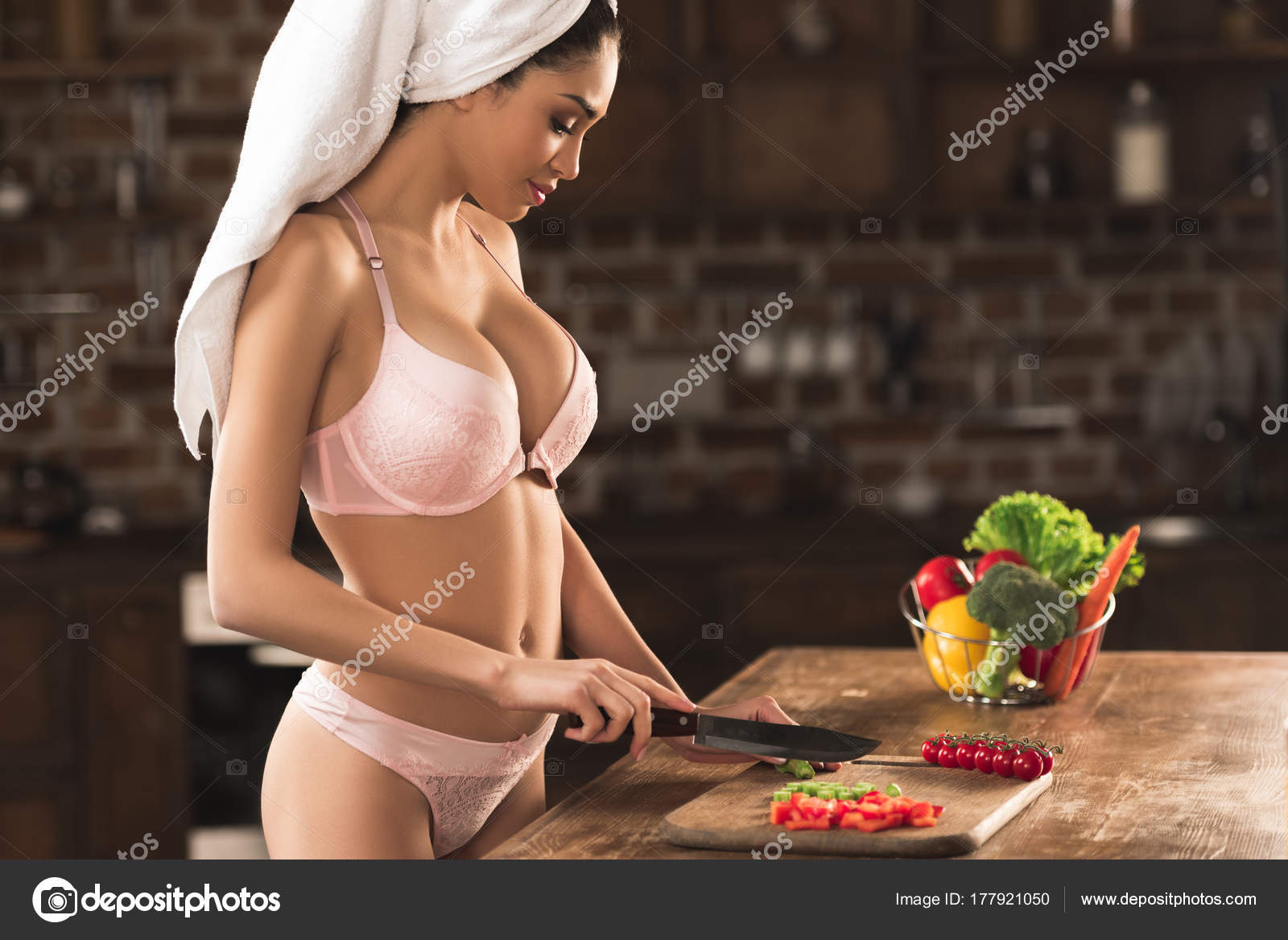 Sexy Girl Cooking