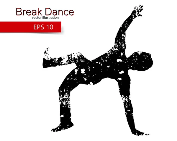 Silhouette of a break dancer from particles. Vector illustration Stock ...