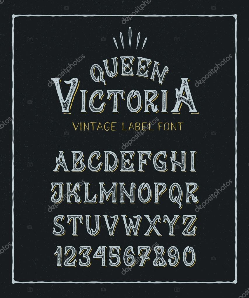 FONT QUEEN VICTORIA. — Stock Vector © MagicPics #126505894