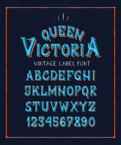 FONT QUEEN VICTORIA. Stock Vector Image by ©MagicPics #190833850
