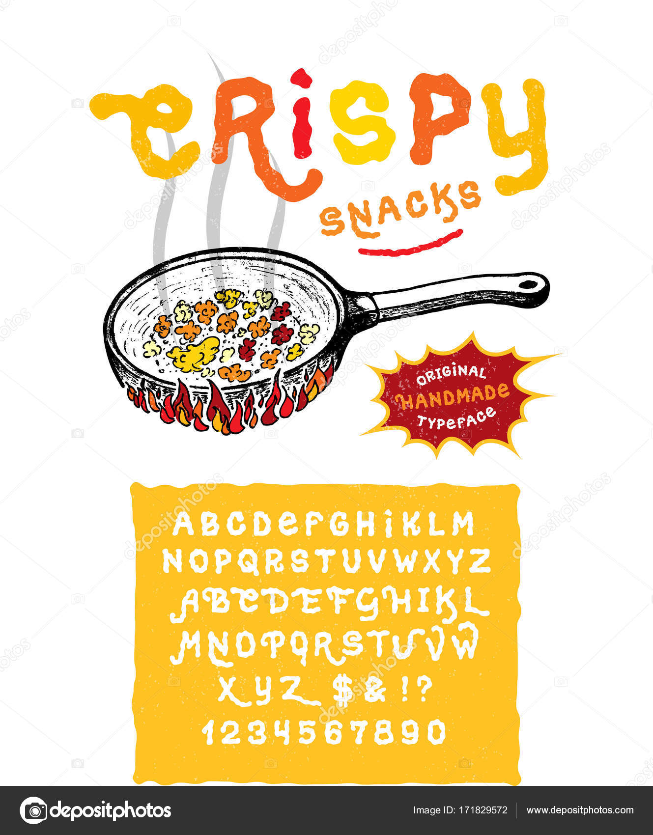 Fonte de Snacks crocantes imagem vetorial de MagicPics© 171829572