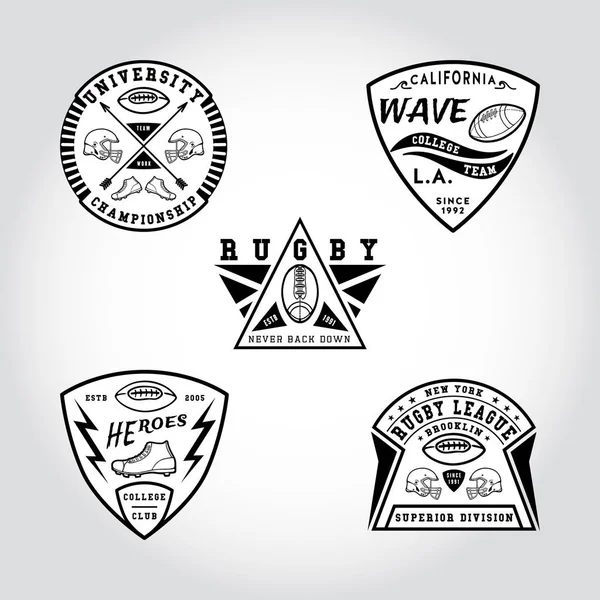 SET OF BADGE RUGBY. Stock Vector by ©MagicPics 175869874