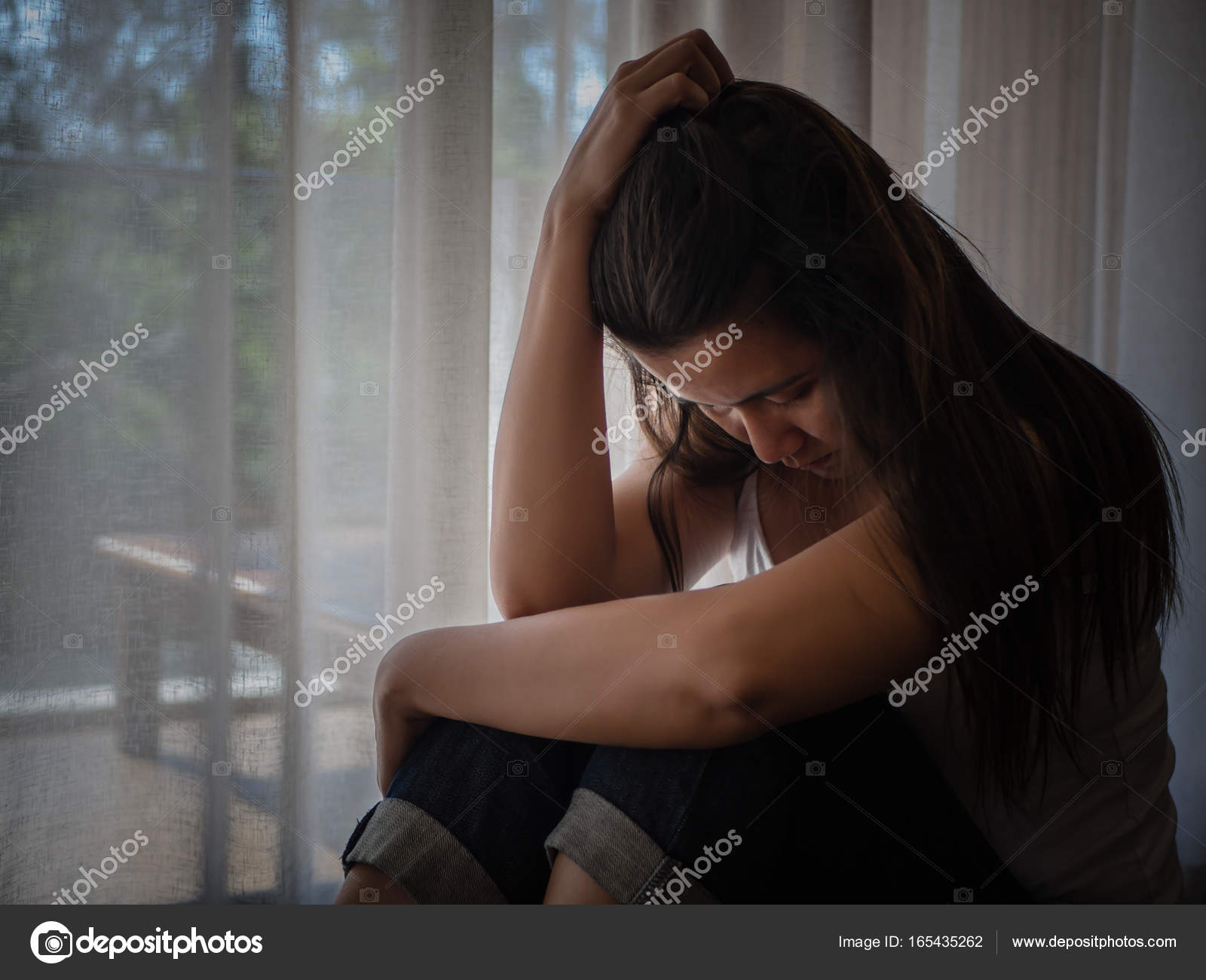 Sad Girl In Love Crying Alone