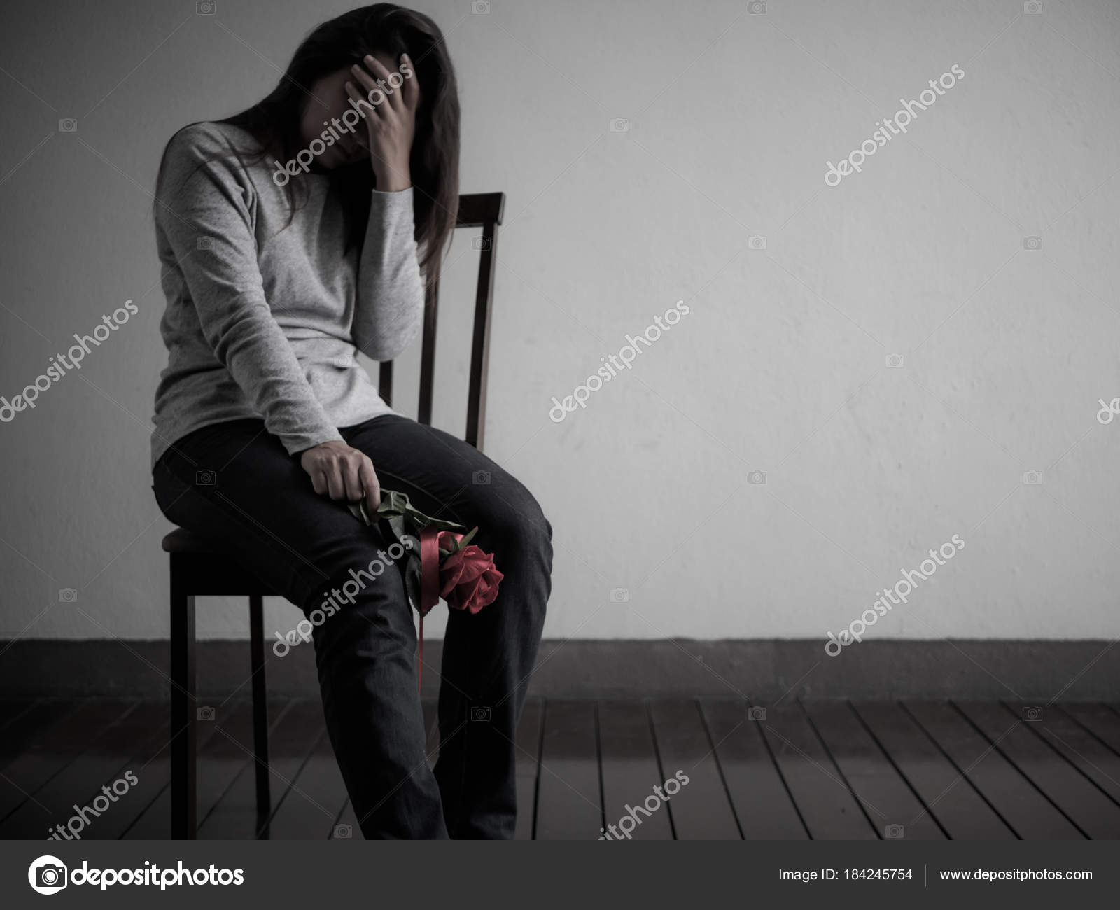 Sad Girl In Love Crying Alone