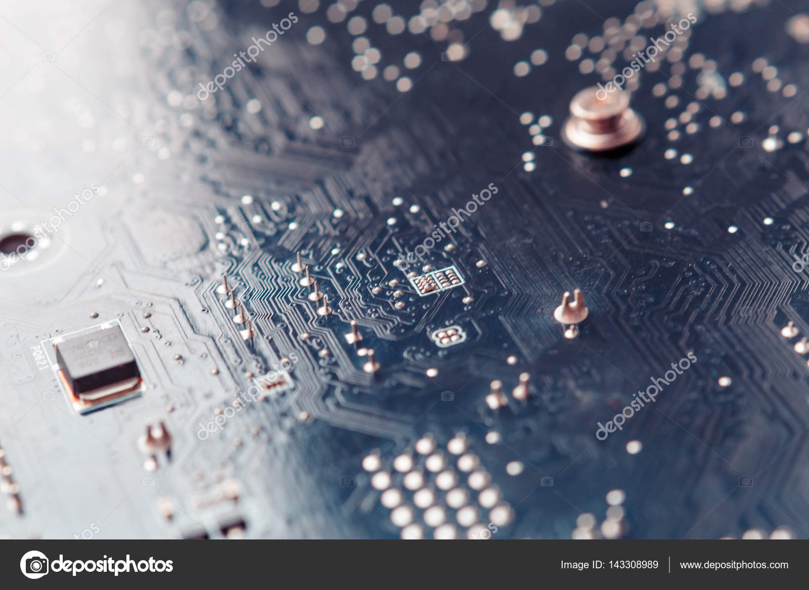Tech science background. Circuit board. Electronic computer hardware ...