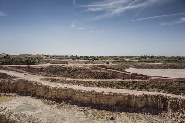 Open-cast quarry, limestone mining - Stock Image - Everypixel