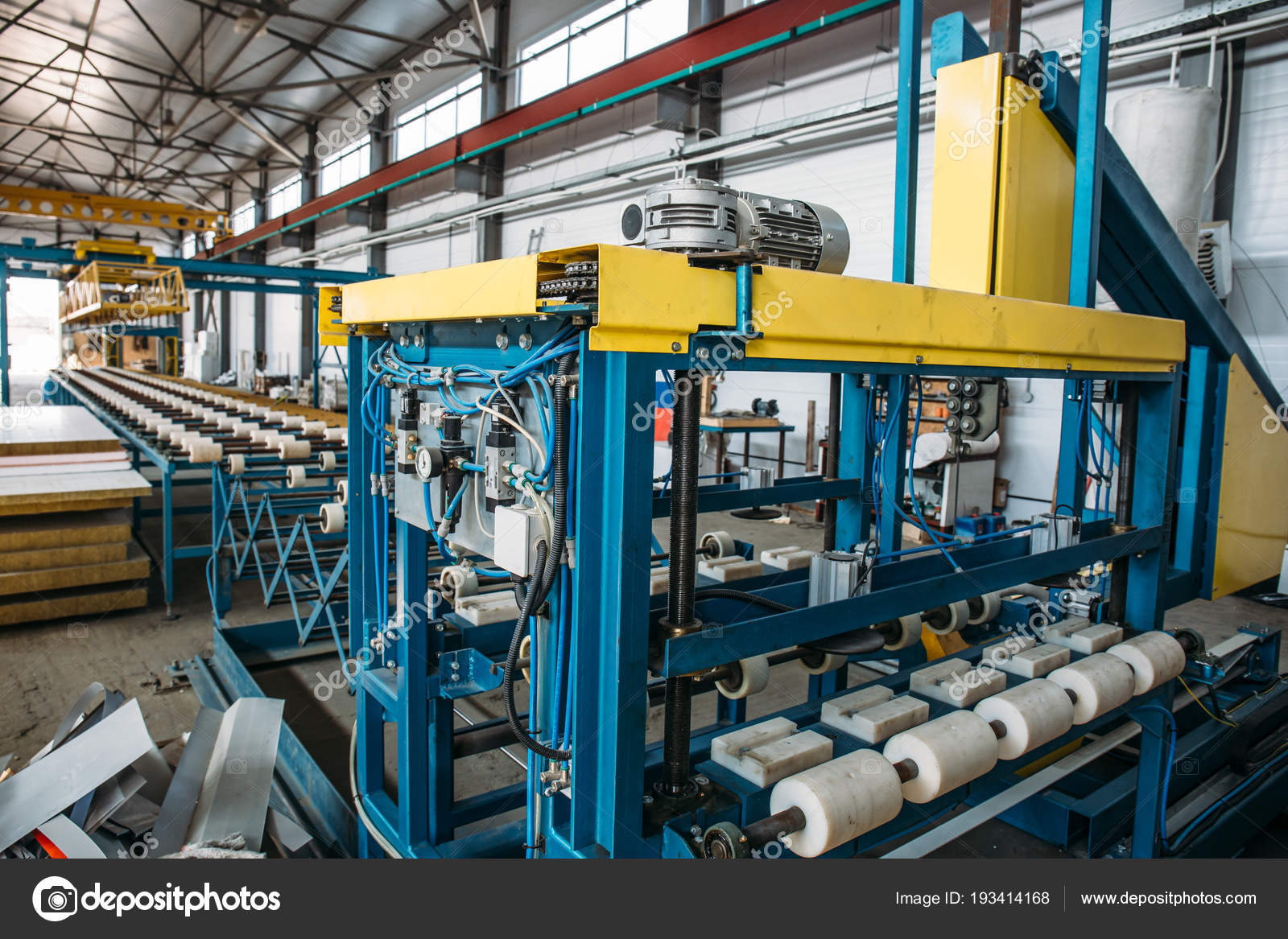 Industrial workshop for thermal insulation sandwich panel production ...
