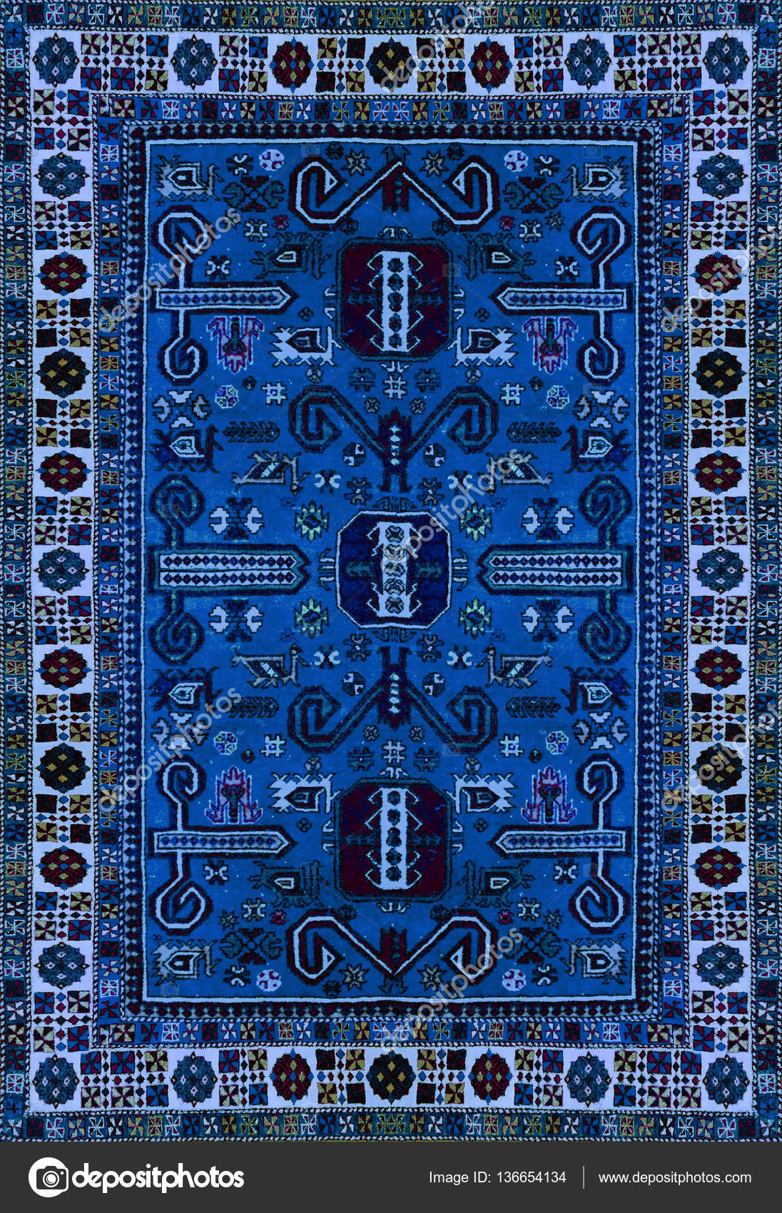 Persian Carpet Texture, abstract ornament. Round mandala pattern ...