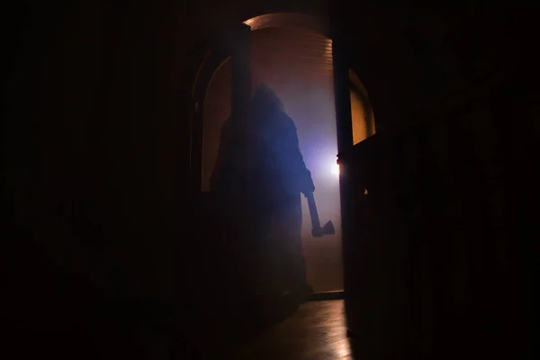 Silhouette Unknown Shadow Figure Door Closed Glass Door Silhouette ...