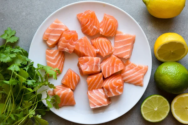 Salmon chunks Stock Photos, Royalty Free Salmon chunks Images ...