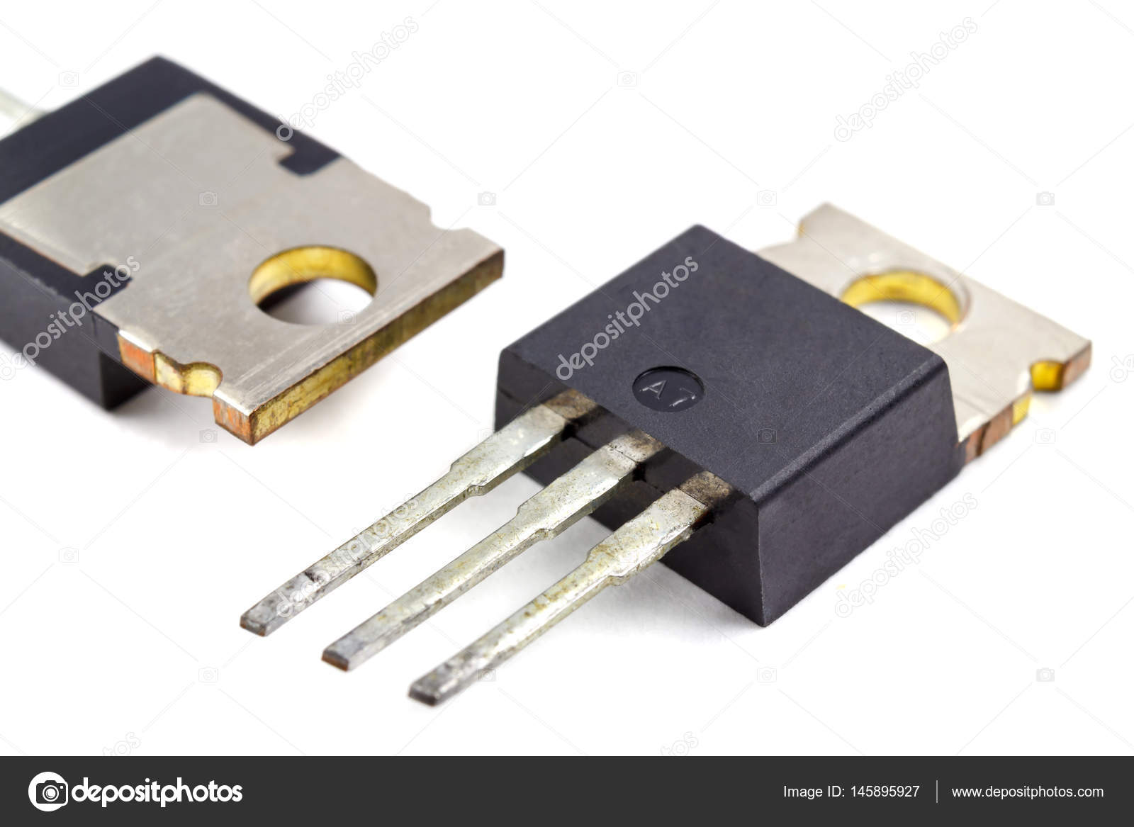 Set of power transistors on a white background — Stock Photo © BoneKot ...