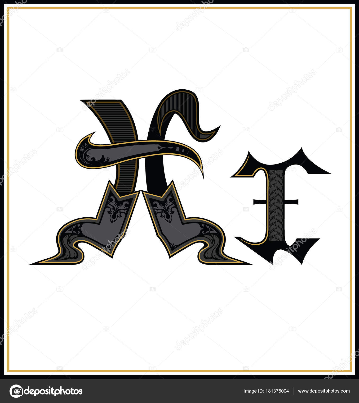 Calligraphy Letter X