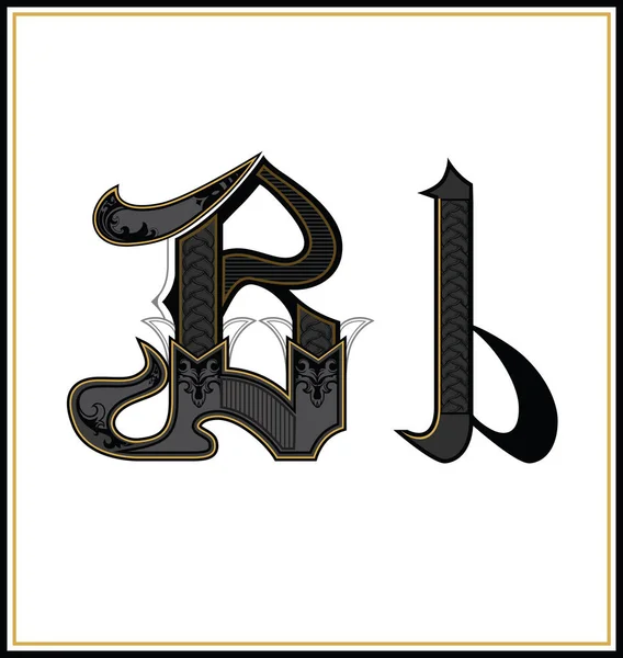 Gothic font letter S. Vintage design font. Text symbol antique ...