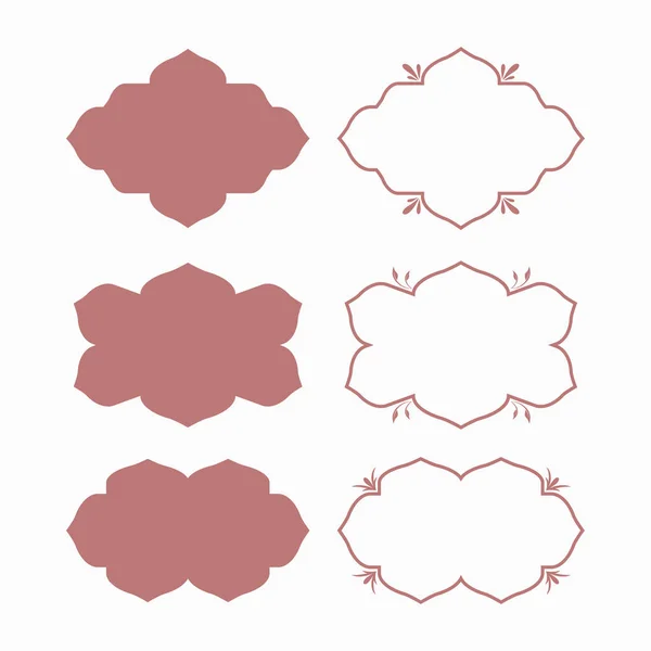 Unfilled frames and borders set, hand drawn vector illustration on ... Unfilled frames and borders set, hand drawn vector illustration on ...