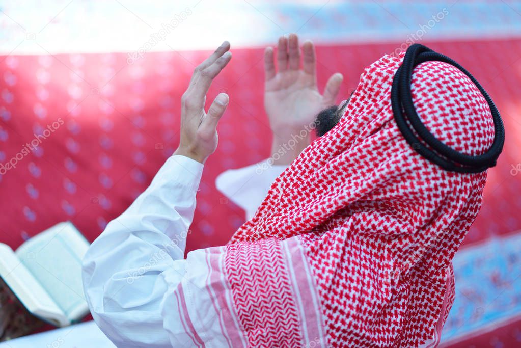 Muslim Arabic man praying — Stock Photo © FS-Stock #129811596