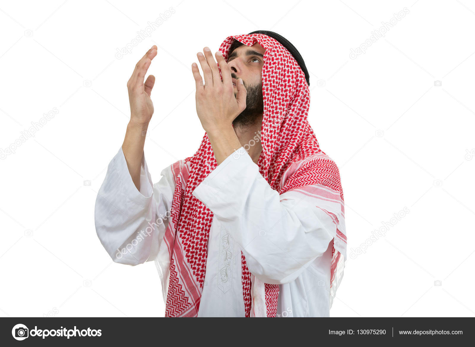 Saudi Arabian Men Praying