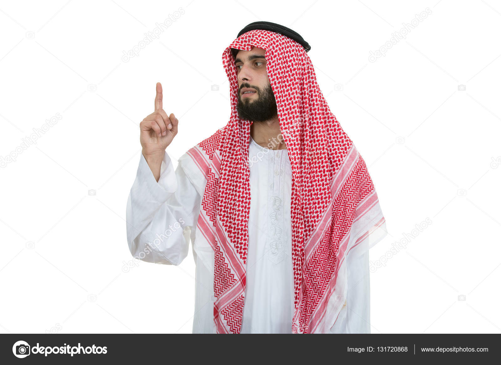 Arab saudi emirates man pointing — Stock Photo © FS-Stock #131720868