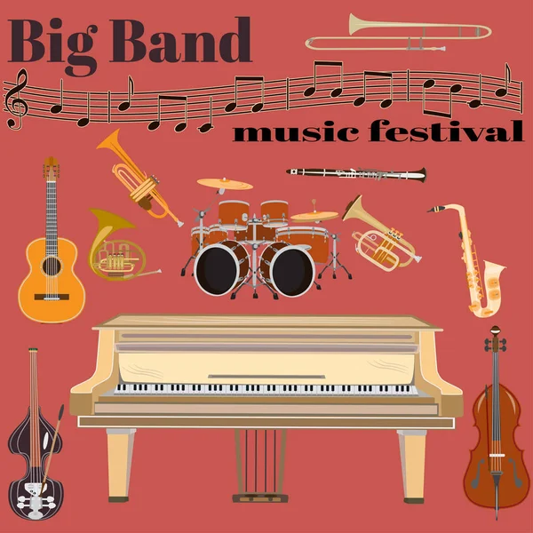 Big band vector Vector Art Stock Images | Depositphotos