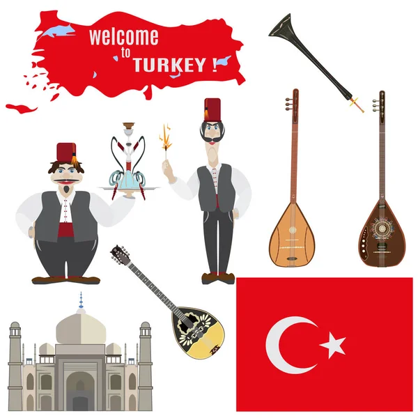 Símbolos turcos imágenes de stock de arte vectorial | Depositphotos