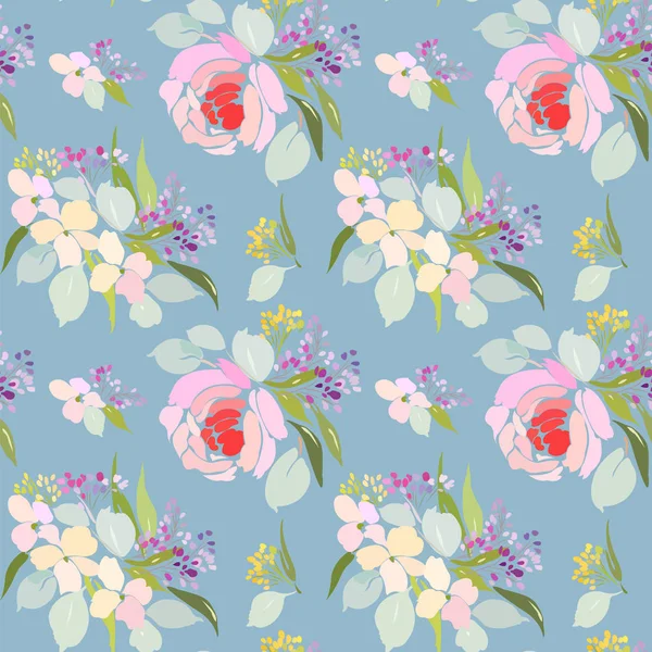 Vintage flower pattern vector background — Stock Vector © salomenj ...
