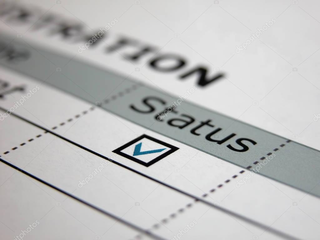 Paper, status, registration Stock Photo by ©atdigit 129608394