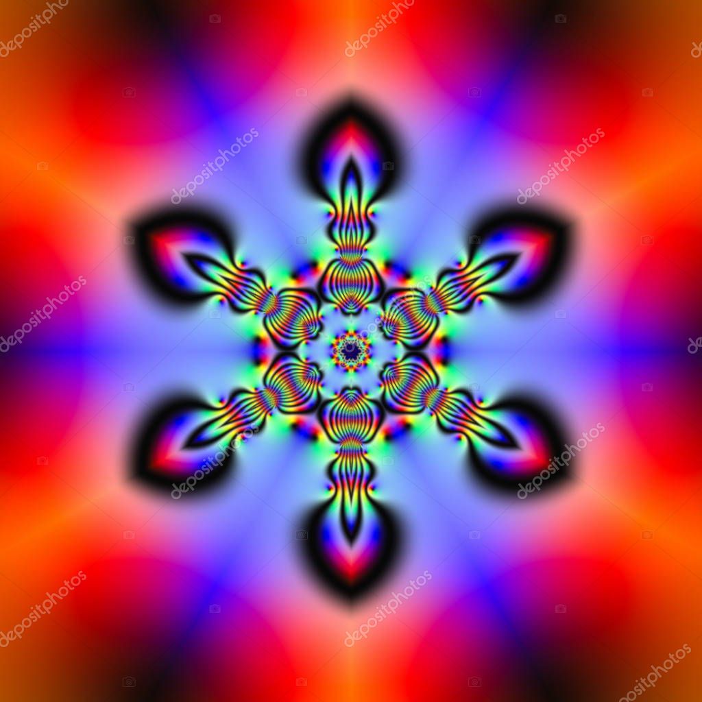 Textura fractal 2D. Ilustración informática. Hermosos patrones ...