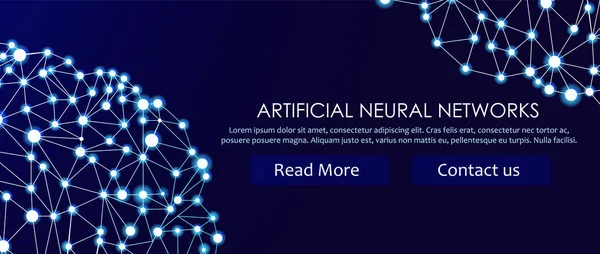 Artificial neural networks banner. A form of connectionism ANNs ...