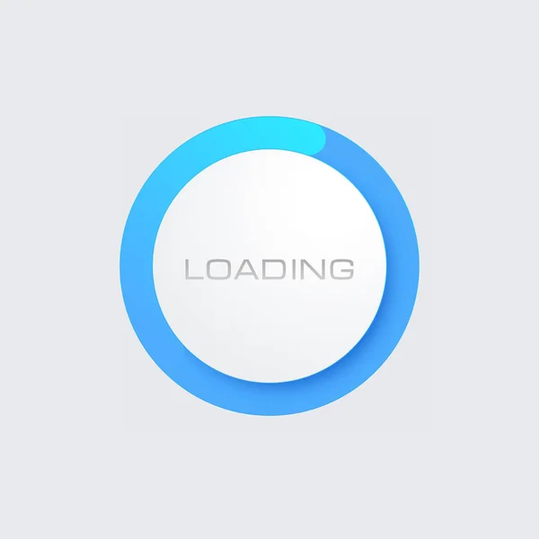Blue Loading Bar for Web Interfaces. Template - Stock Image - Everypixel