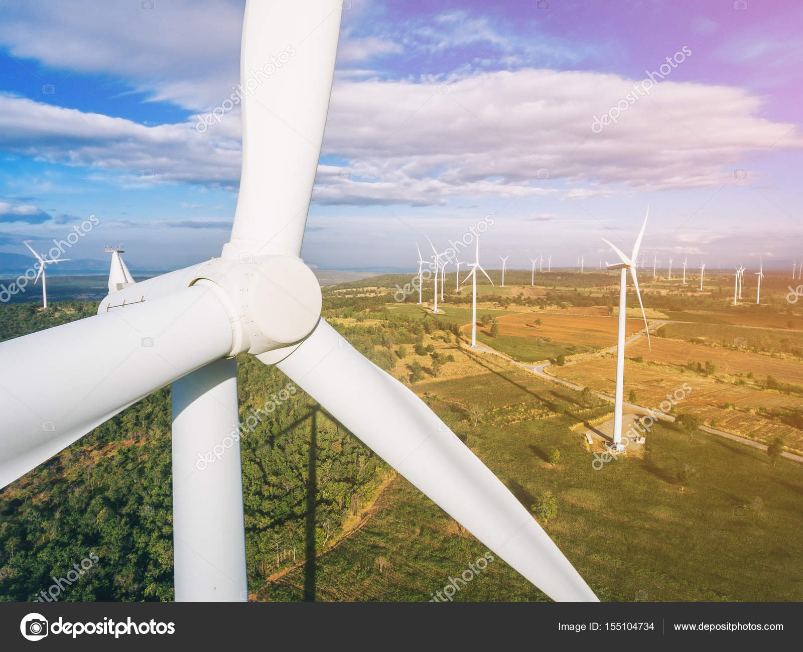 Wind Turbine, Wind Energy Concept. — Stock Photo © BiancoBlue #155104734