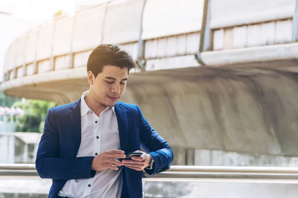 Business man using smartphone - Stock Image - Everypixel