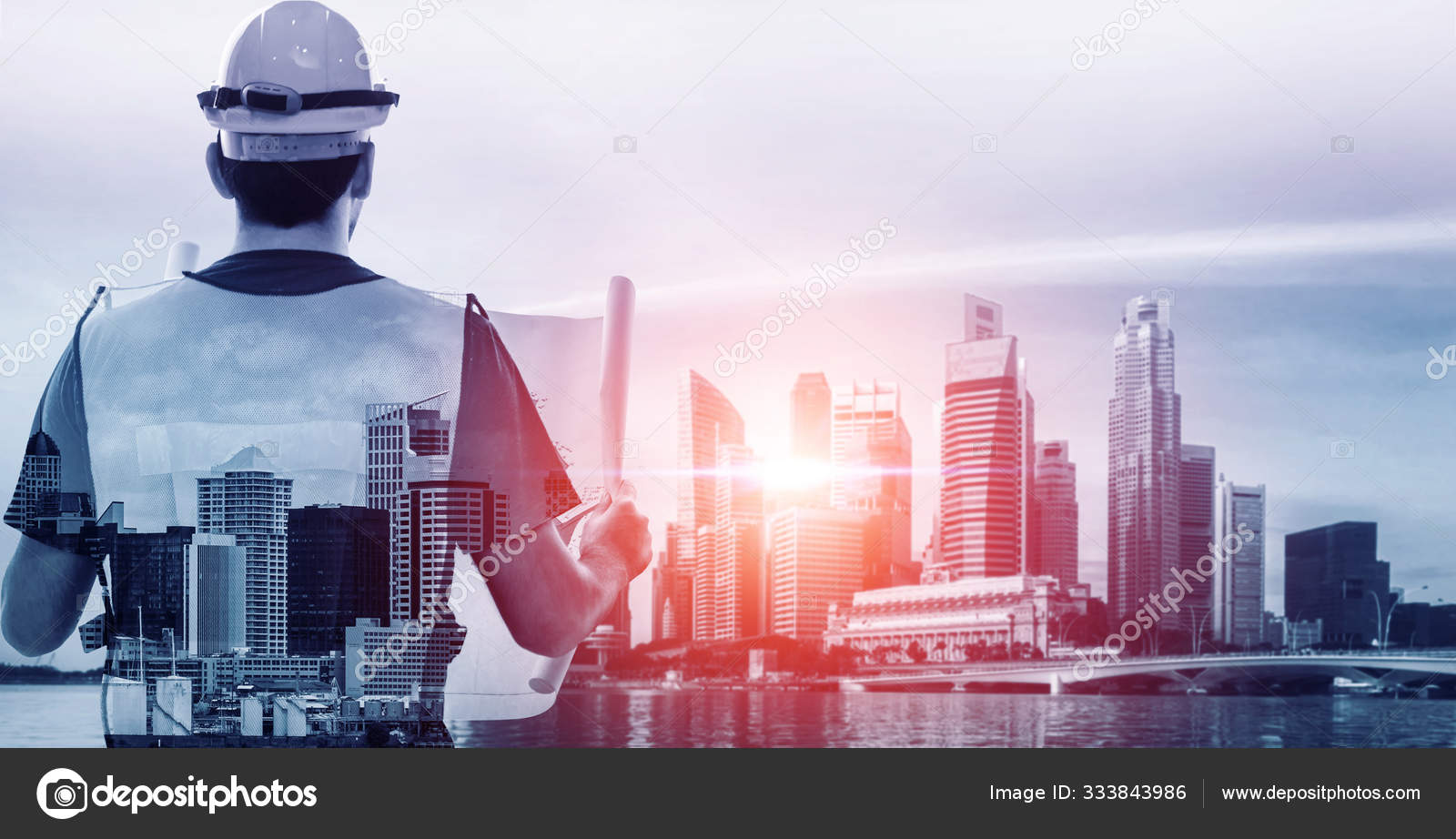 Future Building Construction Engineering Project Concept Double ...