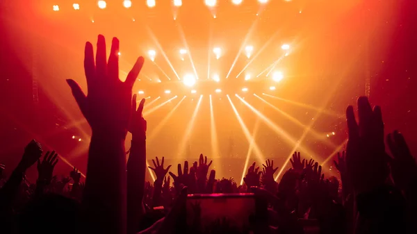 Happy People Dance in Nightclub Party Concert Stock Photo by ...